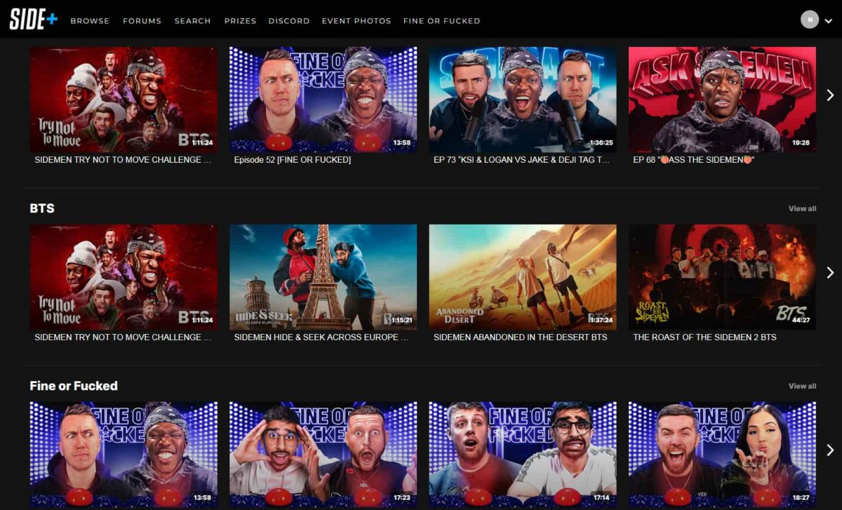 خرید اکانت SidePlus | ارزان | به هواداران Sidemen بپیوندید | اشتراک ...